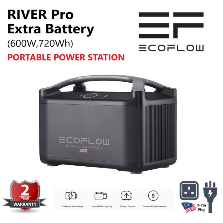 RIVER Pro Extra Battery (600W, 720Wh) @ Ecoflow Portable Power Station ...