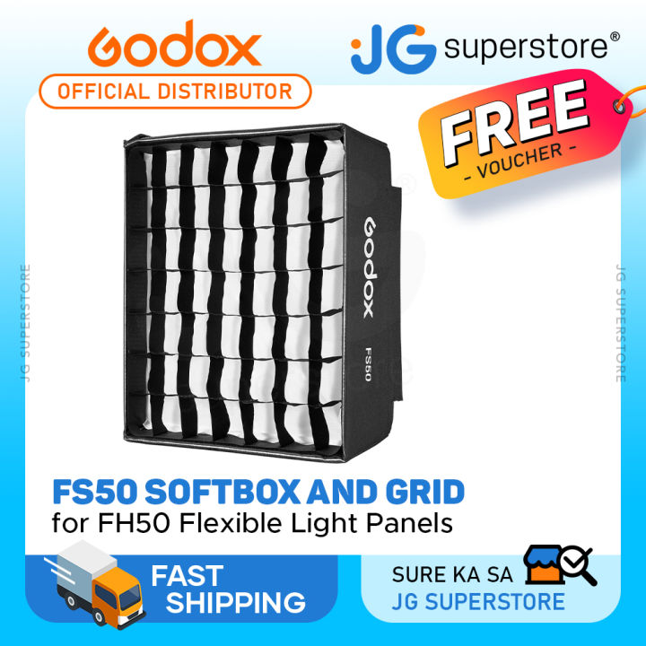 Godox FS50 Foldable Diffusion Rectangular Softbox with Removable Light ...