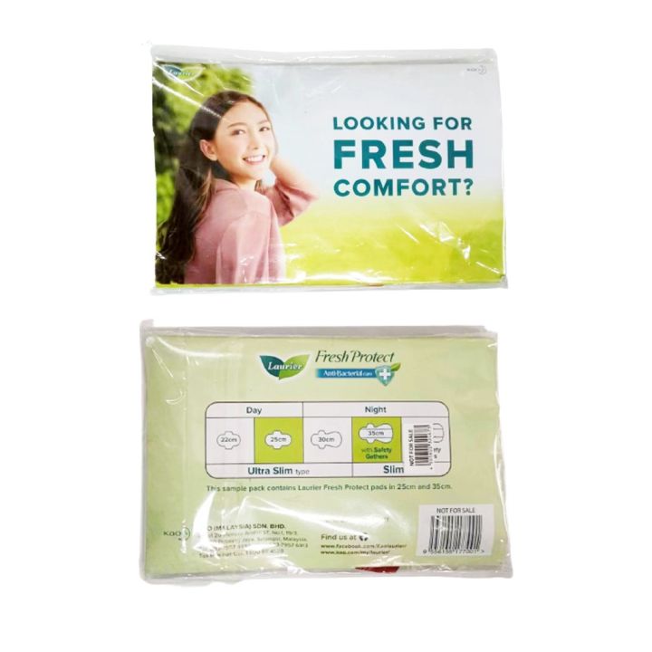 Laurier Fresh Protect Anti-Bacterial Care Sample Pack (Day 25cm+ Night ...