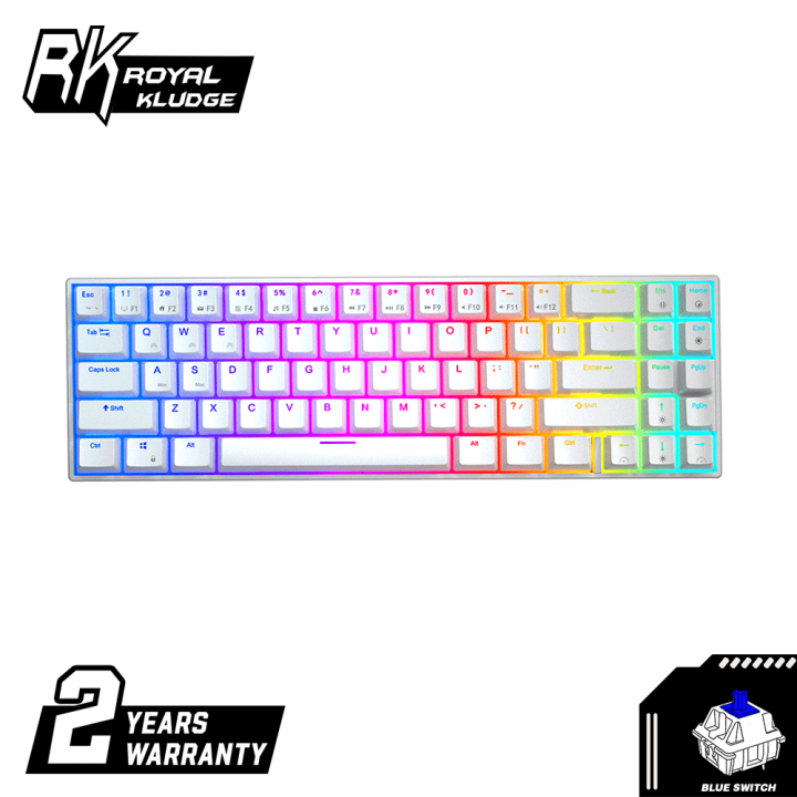 Royal Kludge RK71 Tri Mode RGB 71 Keys Hot Swappable Mechanical ...
