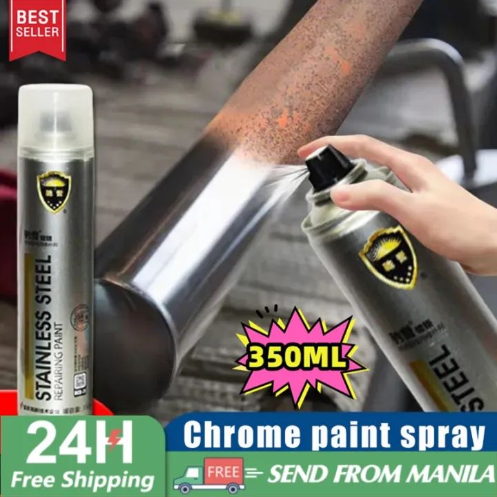 Cat Semprot Chrome 350ml Chrome Spray Pain Warna Chrome Krum Stainless ...