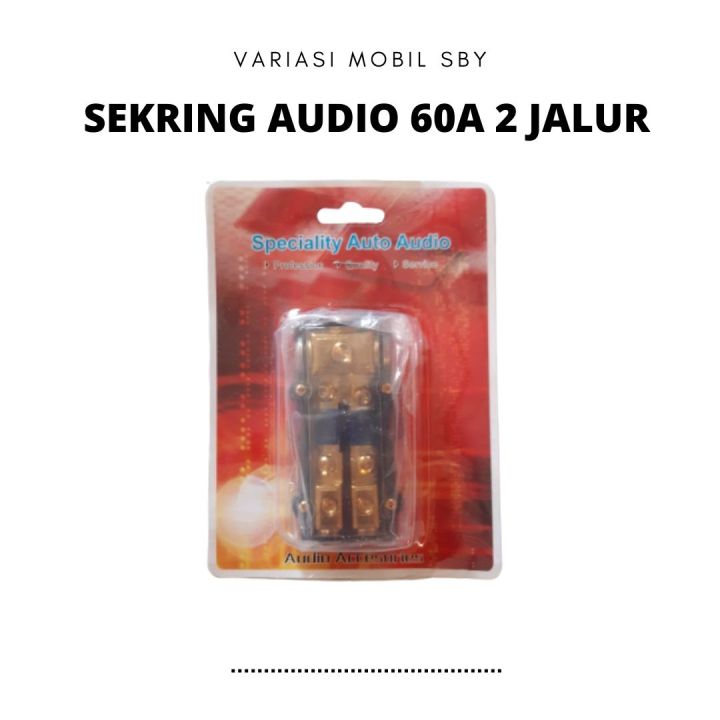 Box sekring 60 ampere 2 jalur/fuse box skring audio/box skring mobil ...