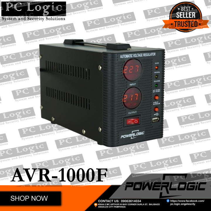 POWERLOGIC AVR-1000F Automatic Voltage Regulator | Lazada PH
