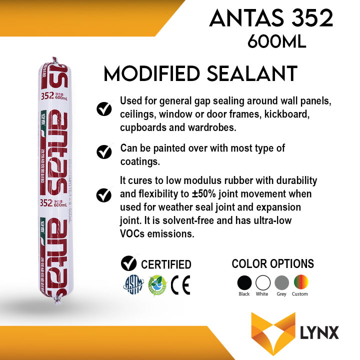 Antas 352 Modified Silane Paintable Silicone Sealant 600ml | Lazada PH