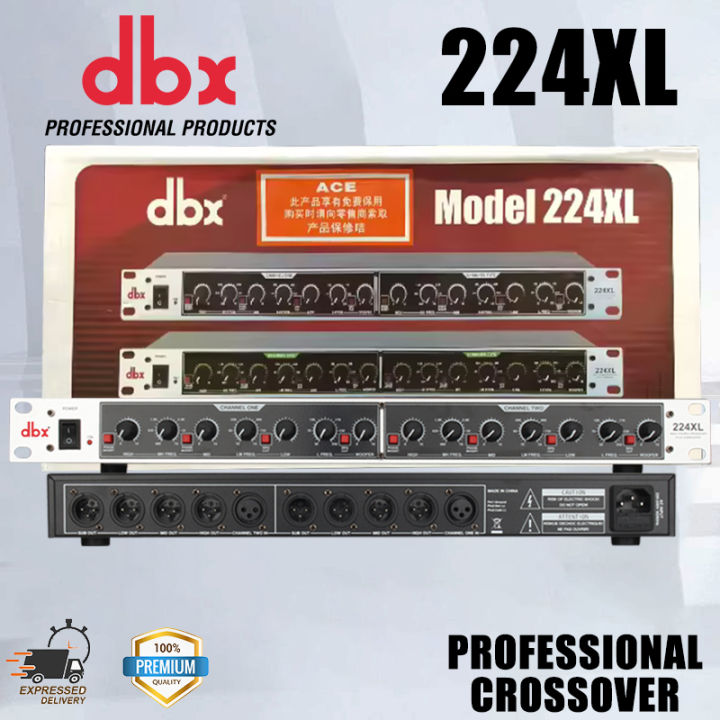 DBX 224XL Professional 4-way electronic crossover (white)Ultra low bass stage bar performance ...