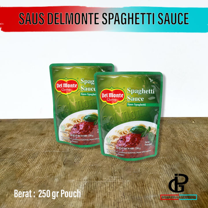 Del Monte Spaghetti Sauce 250 gr Pouch Delmonte Saos Spaghetti | Lazada ...