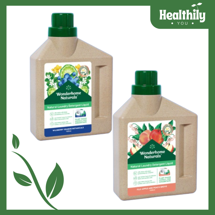 Healthily You | NATURAL LAUNDRY DETERGENT LIQUID Fuji Apple & Peach ...