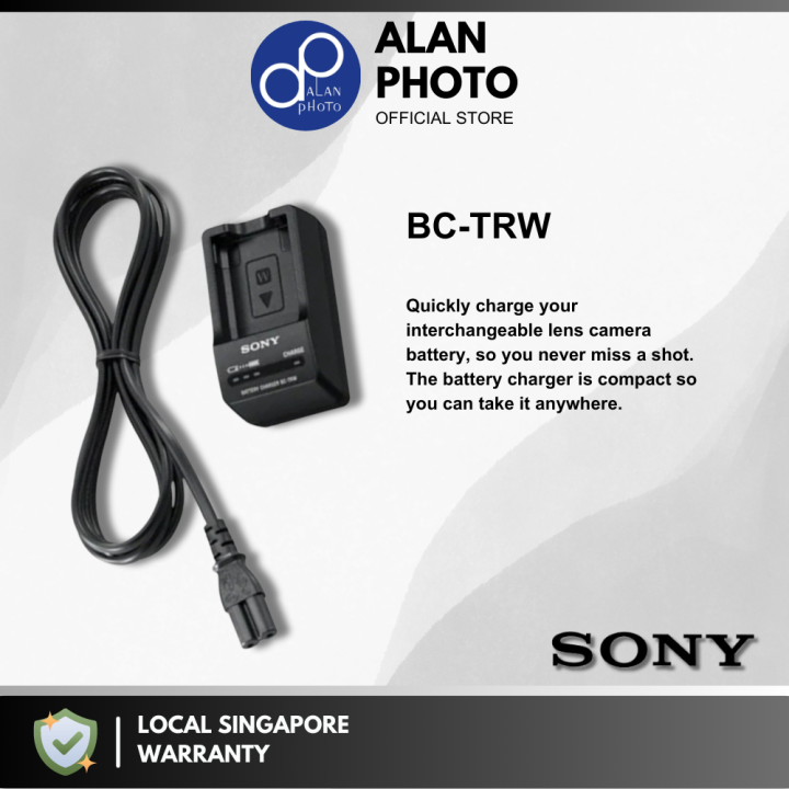 Sony BC-TRW W Series Battery Charger (Black) for InfoLITHIUM NP-FW50 ...