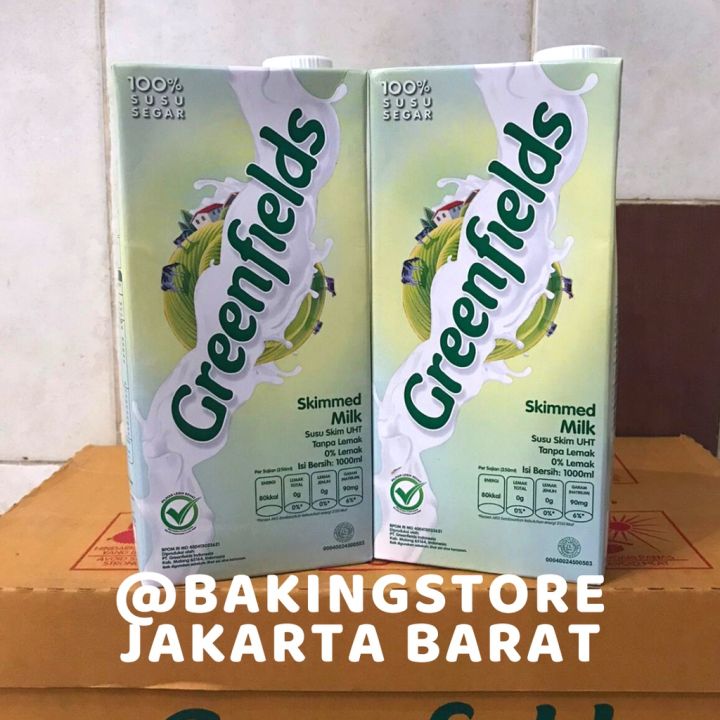 Susu Greenfields UHT Skimmed milk 1 liter | Lazada Indonesia