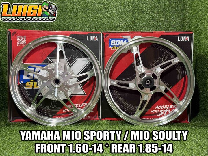 BOM RANGSIT CNC MAGS LUNA 14s 5 SPOKES YAMAHA MIO SPORTY / MIO SOULTY ...