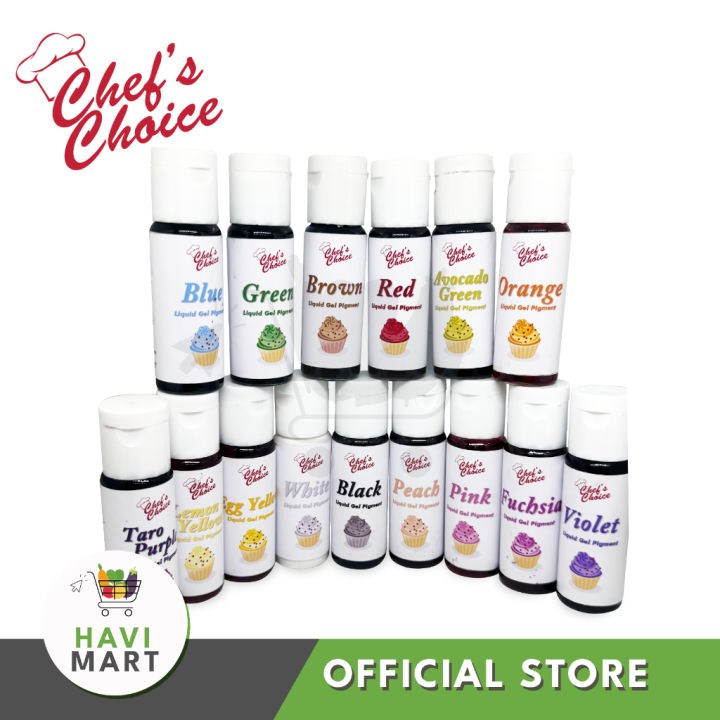 Chef's Choice Liquid Gel Food Color for Keto and Low Carb Baking Diet 3 ...