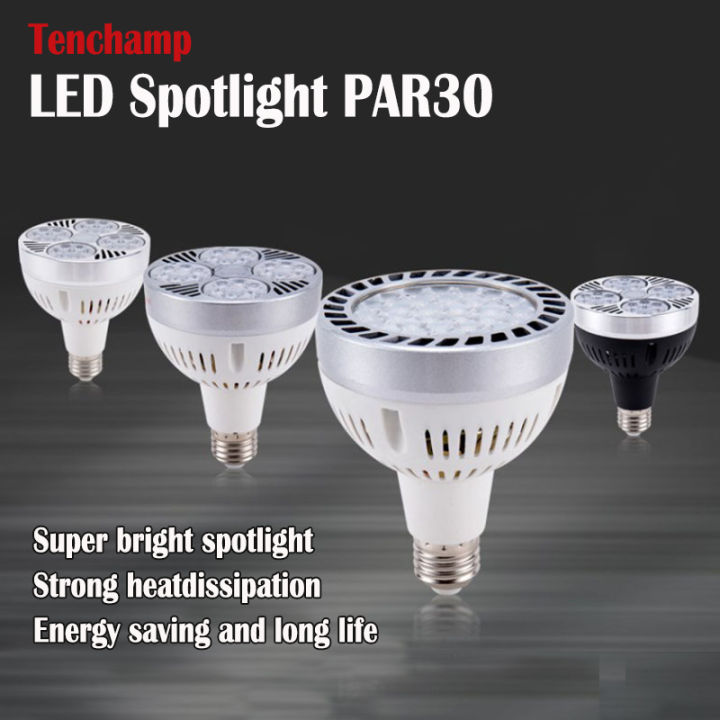 Tenchamp LED E27 Led Spotlight Bulb Par30 Track Light COB Light Source ...