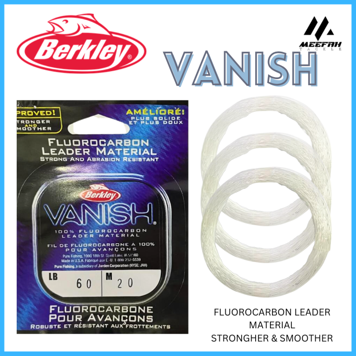 Berkley Vanish 100% Fluorocarbon 20M - Fishing Leader Line | Lazada