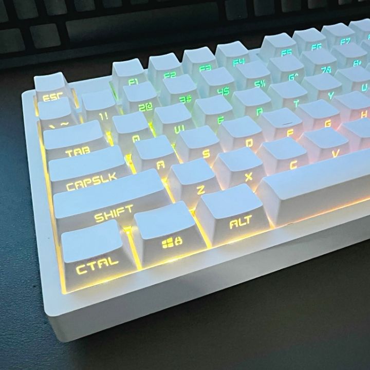 (Lychee Gaming) 2023 New side engraved translucent keycaps OEM height ...