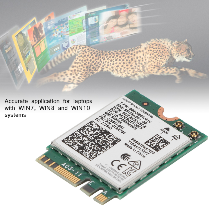 Bluetooth 4.2 For Intel 8265 867M 802.11AC 2.4G/5G Wireless Network ...