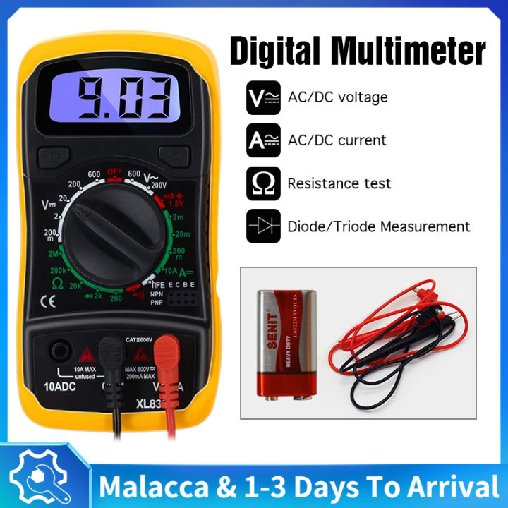 Digital Multimeter XL830L Smart Digital Multimeter LCD Volt Meter ...