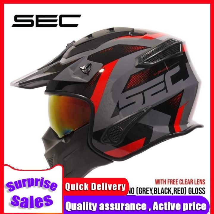 SEC GYMKHANA V2 FULLFACE/HALF FACE | Lazada PH