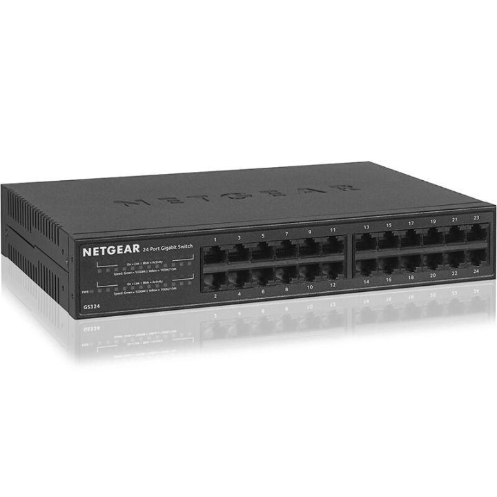 NETGEAR American Netgear GS324 24-port full Gigabit Ethernet switch ...