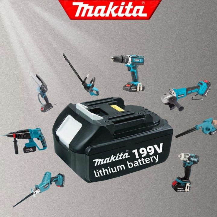 Makita แบตเตอรี่ 199V 299V Li-ion (แบตเตอรี่ขนาดใหญ่) สำหรับประแจไฟฟ้า, สว่านและผลิตภัณฑ์ Makita ...