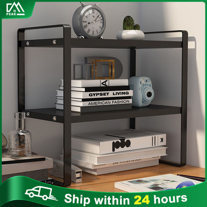 Desktop Rack Tabletop Organiser Magazine Document Multi-layer Shelf ...
