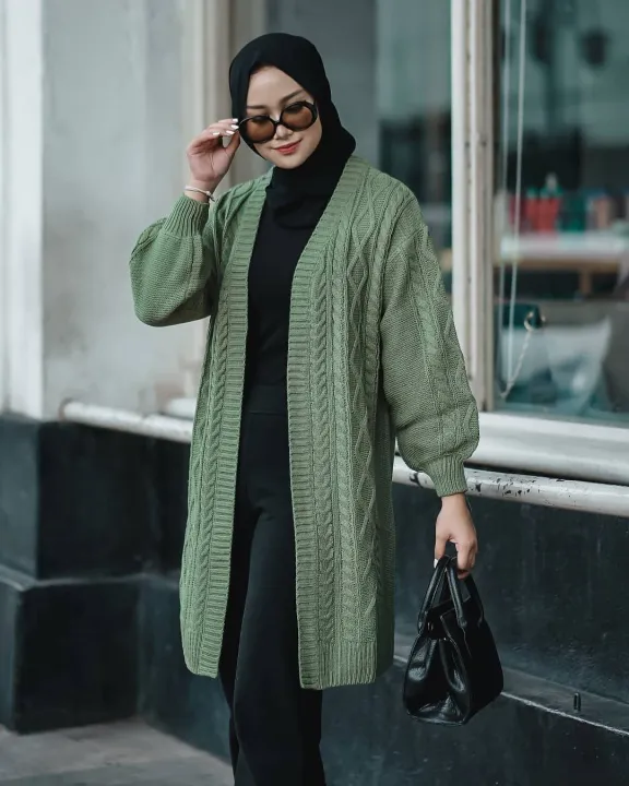 Ootd hijab cardigan store