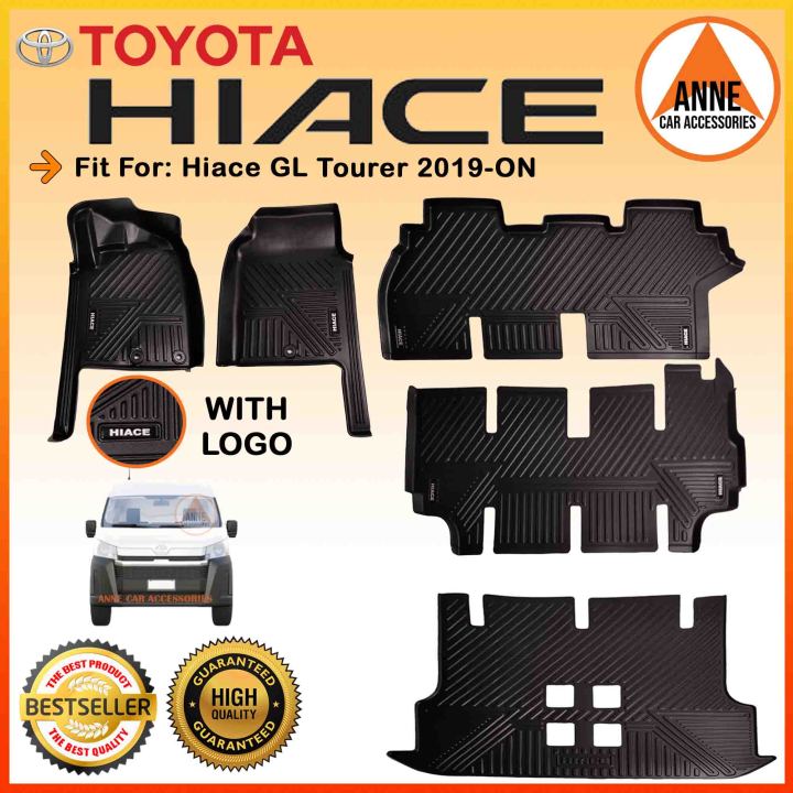 TPE Black Car Deep Dish for Toyota Hiace Commuter 2019 2020 2021 2022 ...
