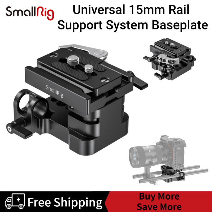 SmallRig Universal 15mm Rail Support System Baseplate 2092B | Lazada ...