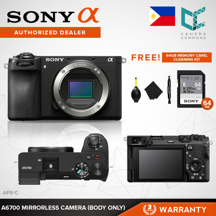 Sony a6700 ILCE-6700 Mirrorless Camera APS-C UHD 4K 120p 5-Axis Image Stabilization Real-Time ...