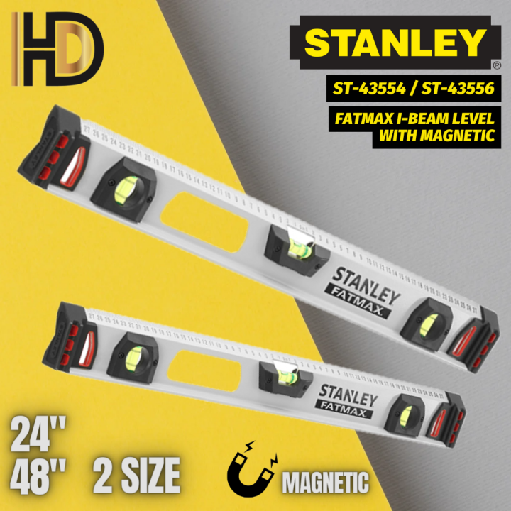 STANLEY Spirit Pro Level With Magnetic i-Beam Level / STANLEY 24" & 48 ...