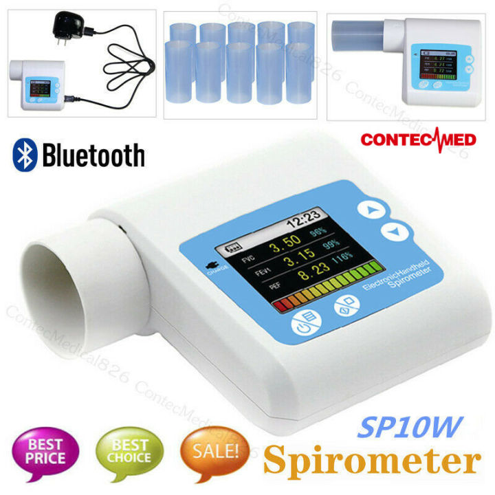 CONTECMED SP10W Bluetooth Digital Spirometer Lung Breathing Diagnostic ...