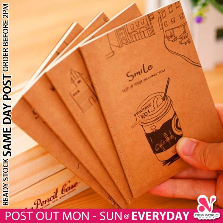 𝗘𝗬𝗘 𝗖𝗔𝗧𝗖𝗛𝗜𝗡𝗚 》Mini Retro Notebook Pocket Notepad Stationery Portable ...