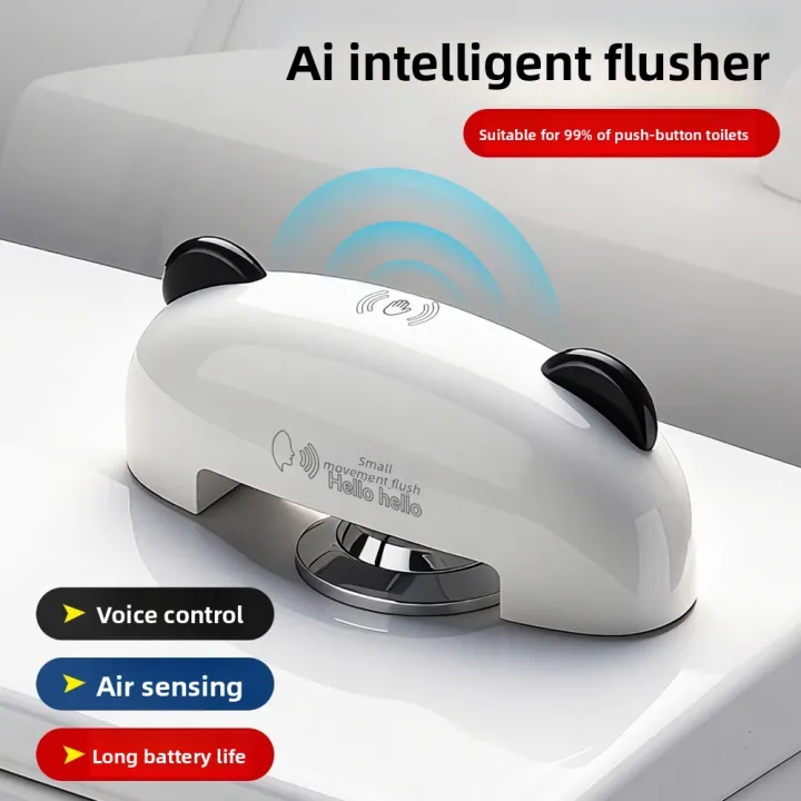 LIWU Voice Control Toilet Flusher Touchless Type-C Automatic Toilet ...
