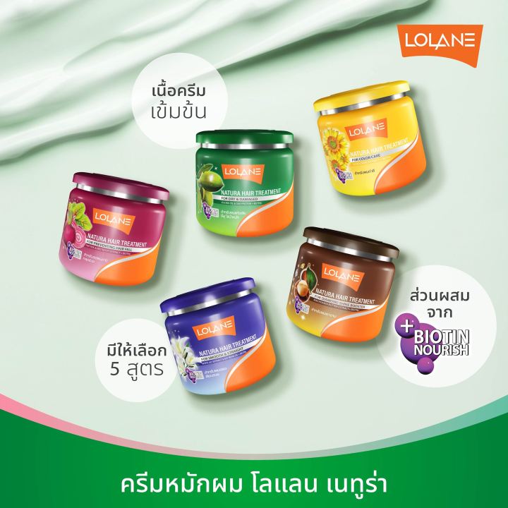 [ส่งฟรี] Lolane โลแลนเนทูร่า ทรีทเม้นท์ ทุกสูตร 500 กรัม | Lazada.co.th