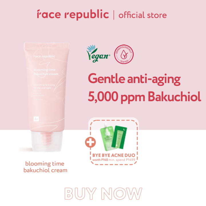 Face Republic Blooming Time Bakuchiol Cream 50mL [Wrinkles, Dull Skin ...