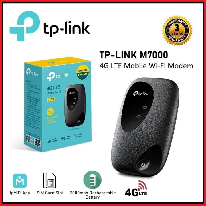 Portable Wifi Hotspot TP-Link M7000 4G+ MiFi, Portable Travel WiFi ...