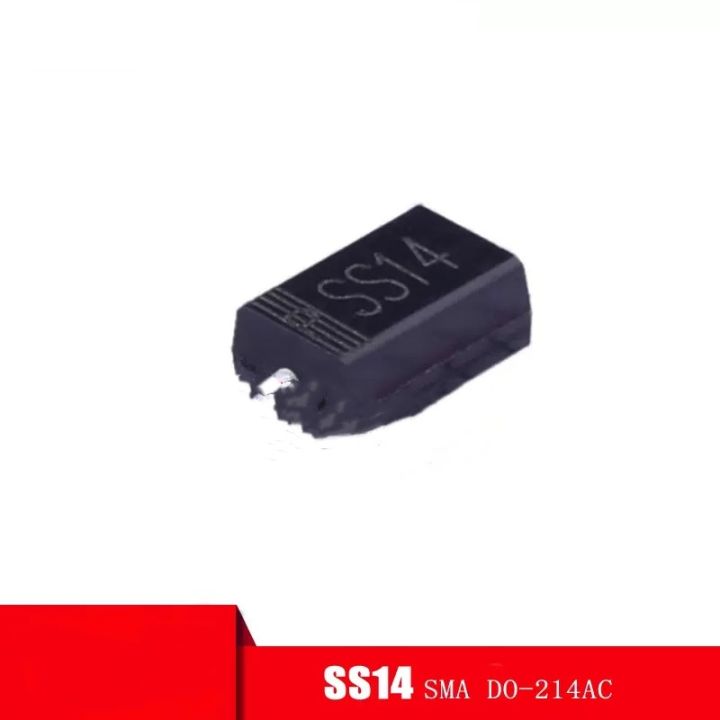 100pcs * Patch Schottky Diode SS14 SMA 1N5819 DO-214AC diode patch ...