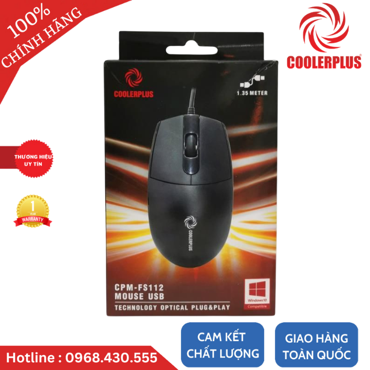 Chuột Có Dây Coolerplus FS112 - Dây Dài 1m8, Thiết Kế Ôm Tay, Thuận Cả ...