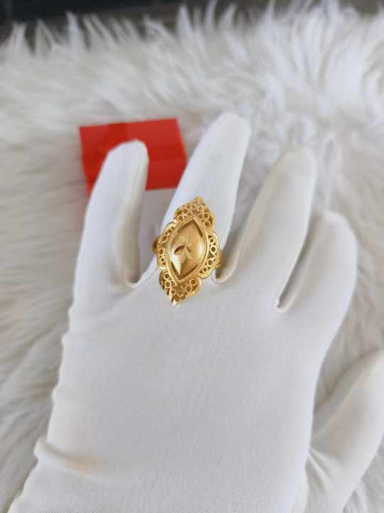 PURE 24K SAUDI GOLD RING PURE REAL LIFETIME USE NON FADED | Lazada PH