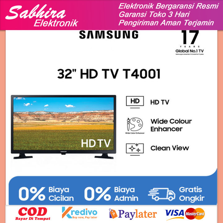 Tv samsung HD flat digital TV series 32t4001 garansi resmi | Lazada ...