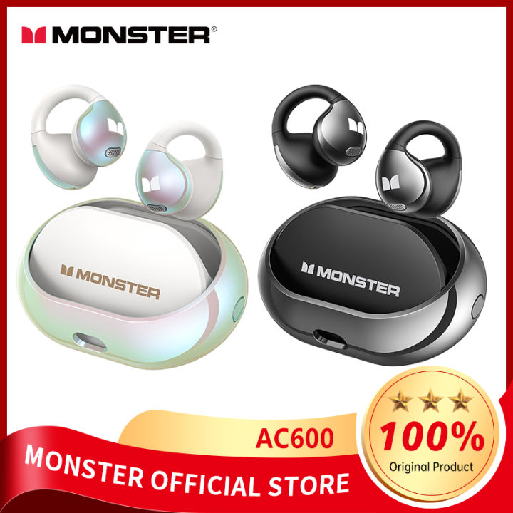 Monster AC600 Noise-Cancelling Bluetooth Earphone Ear clip Bluetooth ...
