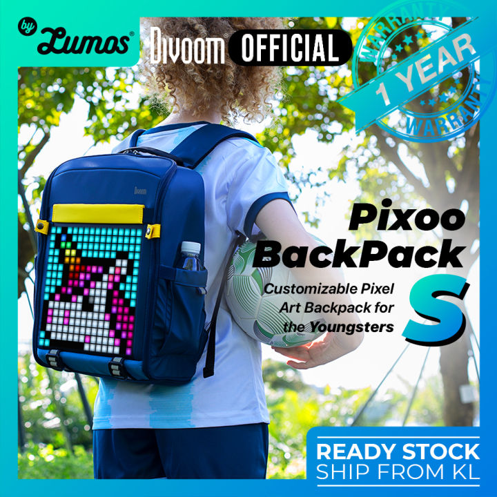 [READY STOCK] Divoom Pixoo Backpack S Customisable Pixel Art Multi ...