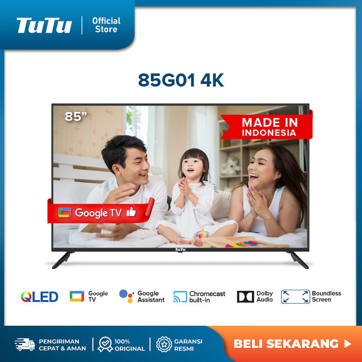 [Google TV] TUTU Smart TV 85 inch - 4K QLED - Netflix/Youtube/Prime ...