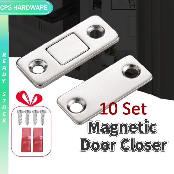 10 Pair Strong Door Closer Cabinet Drawer Magnetic Catch Ultra Thin ...