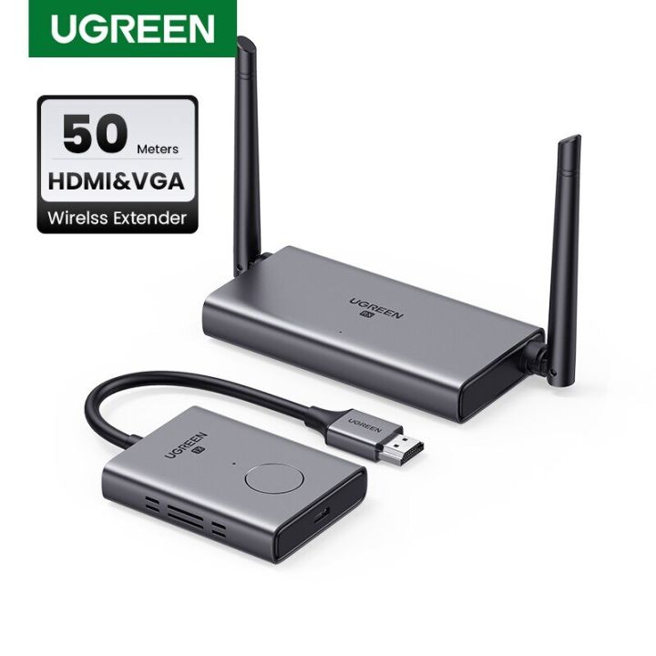 UGREEN (50633) HDMI Wireless Extender 50M. Video Transmitter & Receiver 5GHz | Lazada.co.th