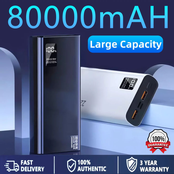 PD 40W original powerbank 100000mah fast charging power bank with LED ...