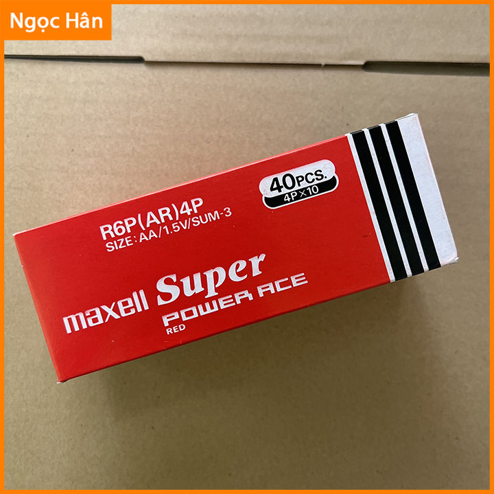 Pin Maxell AA R6P AR Chuẩn Dòng 1.5V Dung Lượng Cao Ổn Định | Lazada.vn