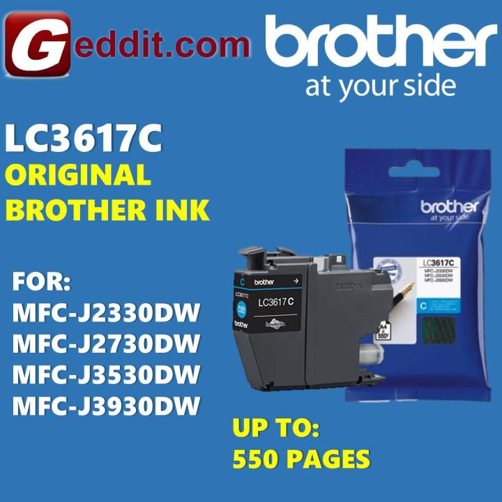 BROTHER LC-3617 BLACK/CYAN/MAGENTA/YELLOW, 1 UNIT INK CARTRIDGE FOR ...
