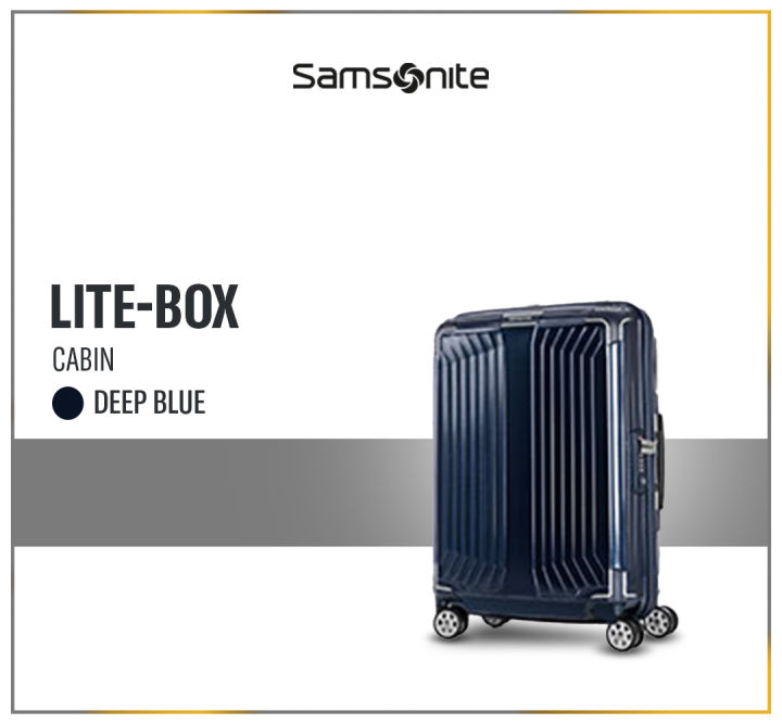 Samsonite Koper Hardcase Lite-Box Spinner Cabin 20 Inch - Deep Blue ...