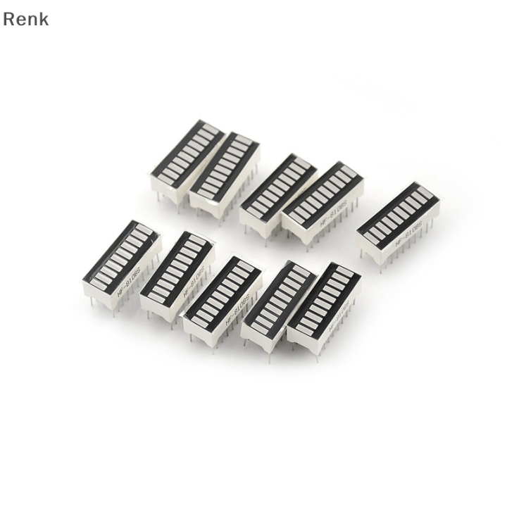 Renk 10pcs 10 Segment Digital RED LED BAR GRAPH แสดง ultra Bright ...