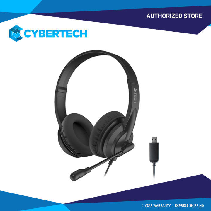 A4Tech Hu-10 High Performance Usb Headset Black | Lazada PH